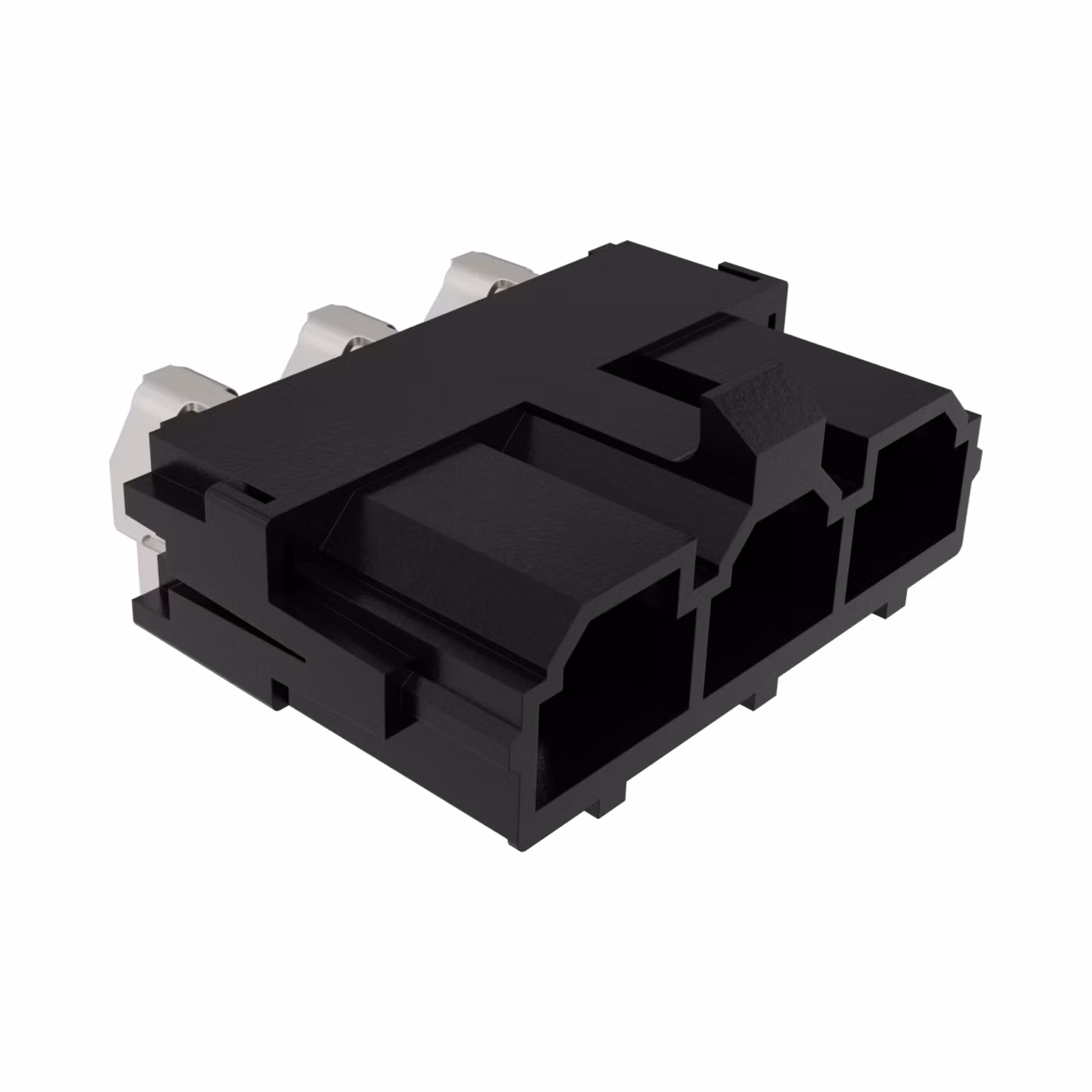 Mini-Fit Sr. Right-Angle Header, 10.00mm Pitch, Single Row, 4 Circuits, 3.50mm Tail Length, for 1.57mm PCB, 0.76µm Gold (Au) Plating, with Clip