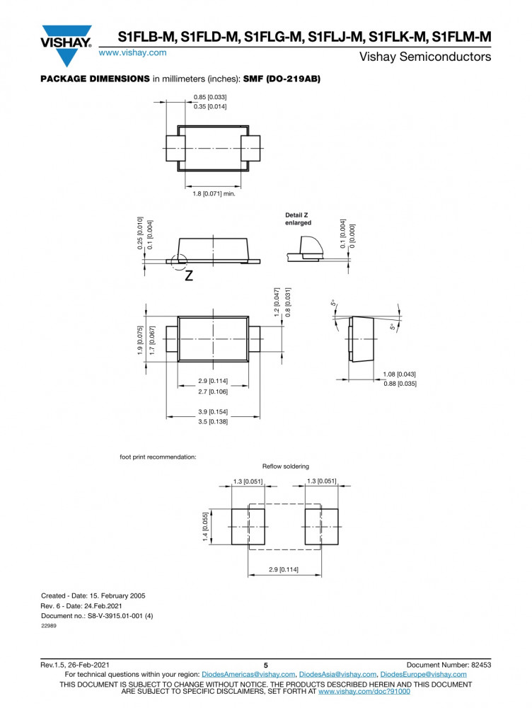 Vishay S1FL datasheet page 5