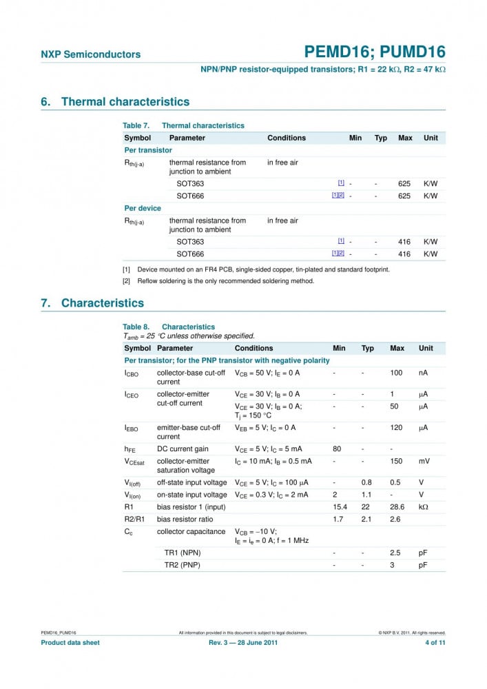 PUMD16 datasheet page 4