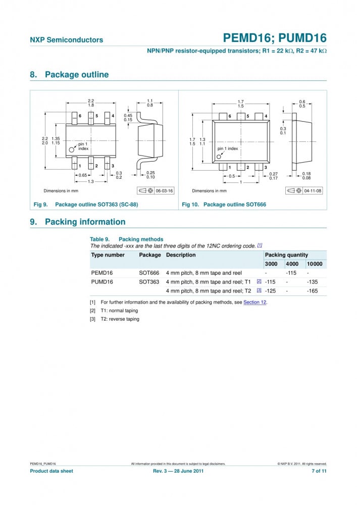 PUMD16 datasheet page 7