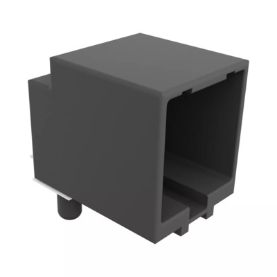2.54mm Pitch, H-DAC 64 High Density Automotive Header, Dual Row, Right-Angle, 6 Circuits, Polarization Option 2 (Moat), Black, Tray for sale
