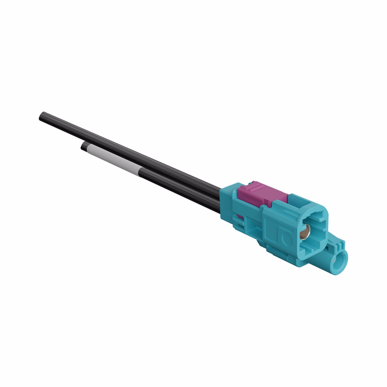 HFM Straight Plug-to-HFM Straight Jack Off-the-Shelf (OTS) Cable Assembly, Key Z Water Blue, RTK031 Cable, 500.00mm Length, 50 Ohms for sale
