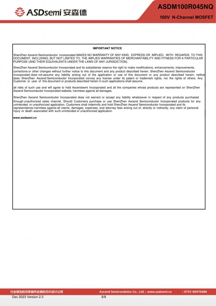 ASDM100R045NQ-R datasheet page 8