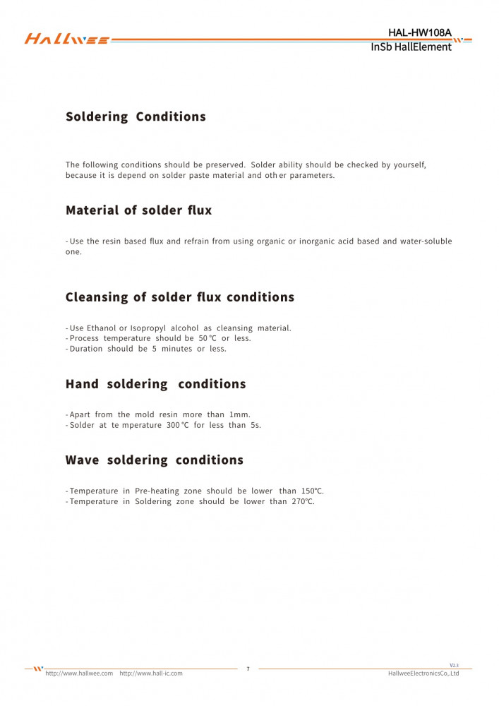 HAL-HW108A-F datasheet page 7