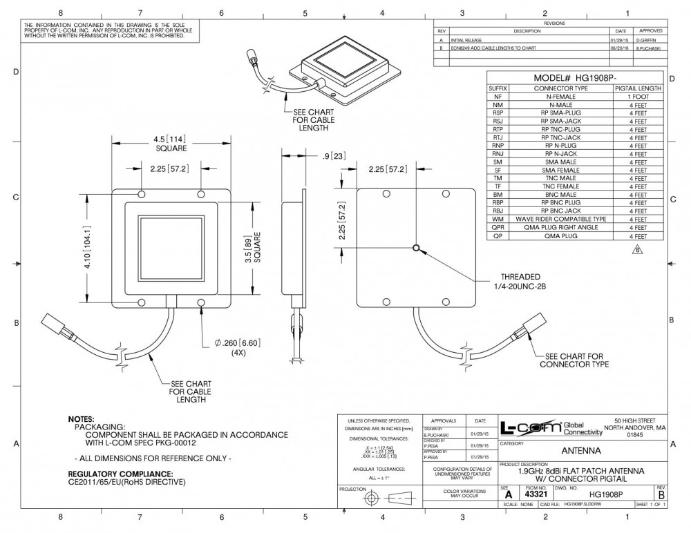 HG1908P-NF technical document preview