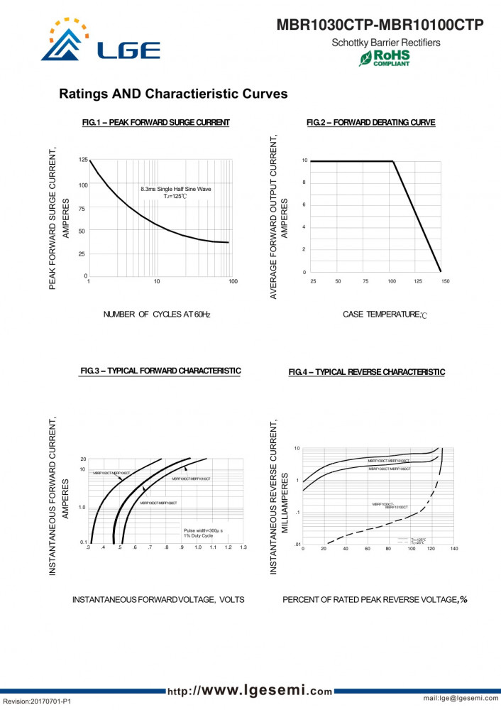 MBR10100CTP LGE datasheet page 2