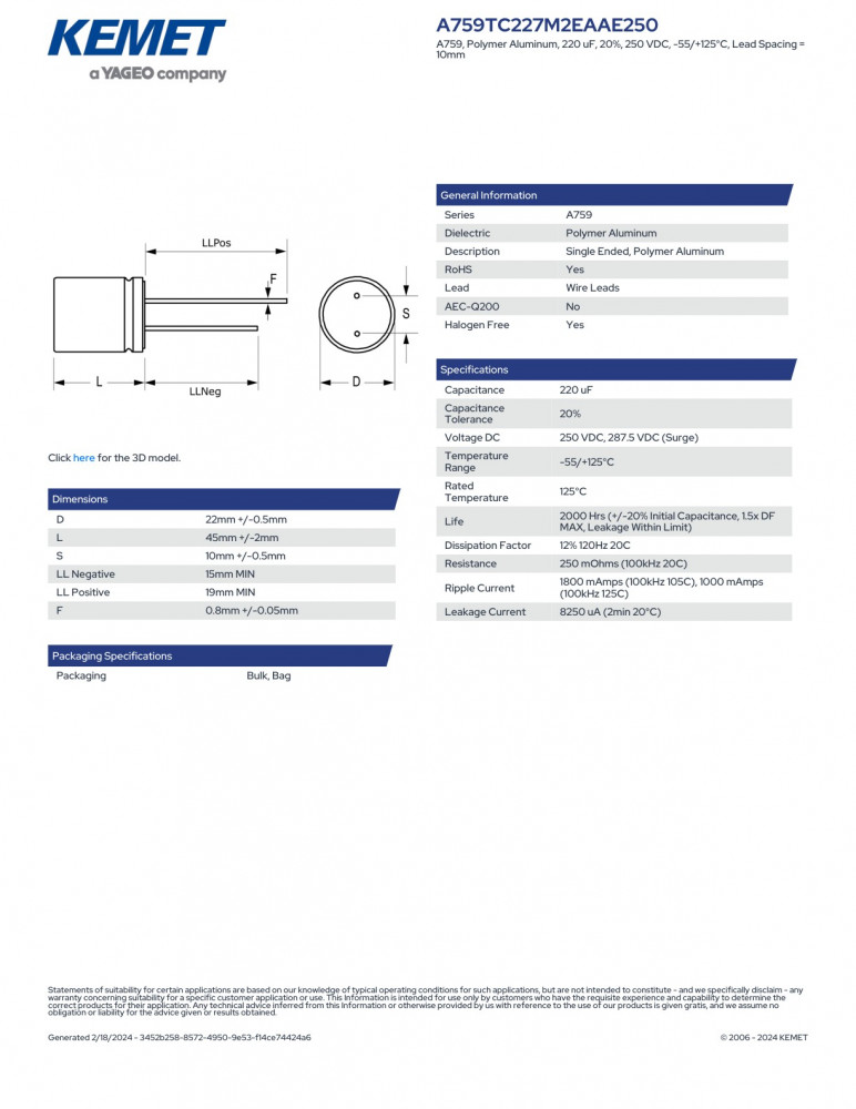 A759TC227M2EAAE250 technical document