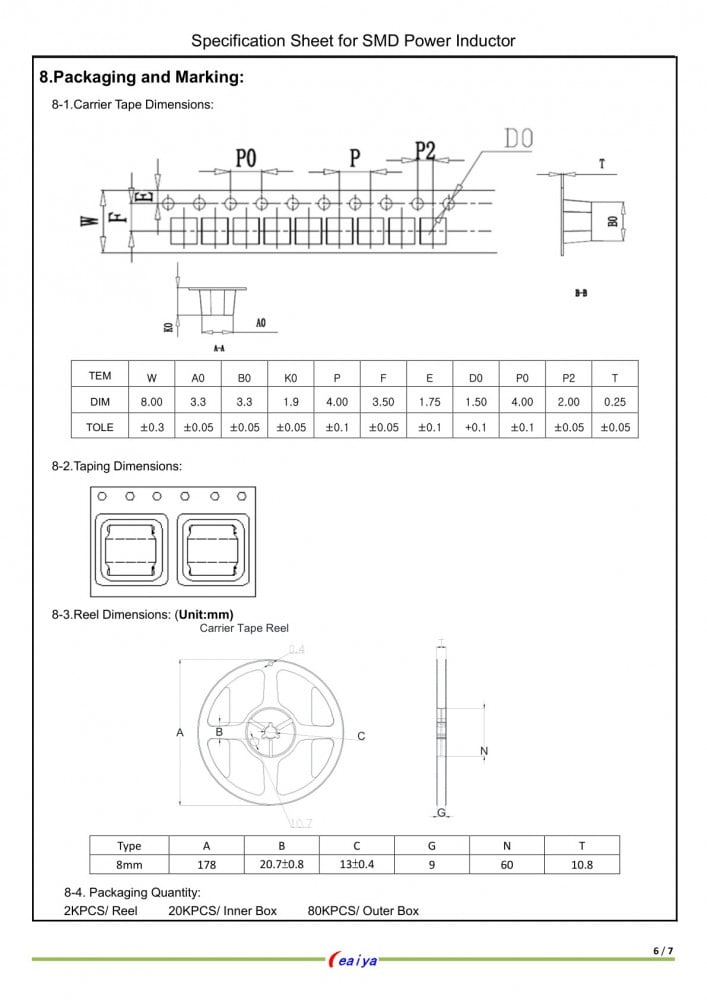MAI3015S-220MT specification page 6