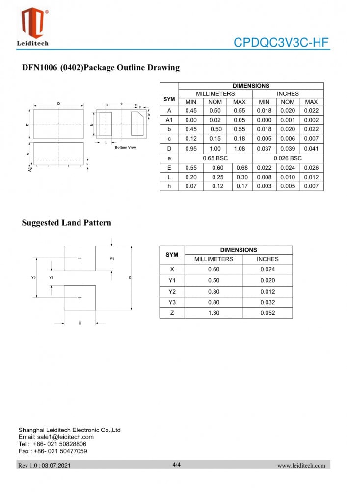CPDQC3V3C-HF datasheet page 4