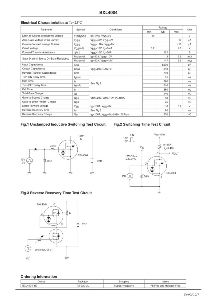BXL4004 datasheet page 2
