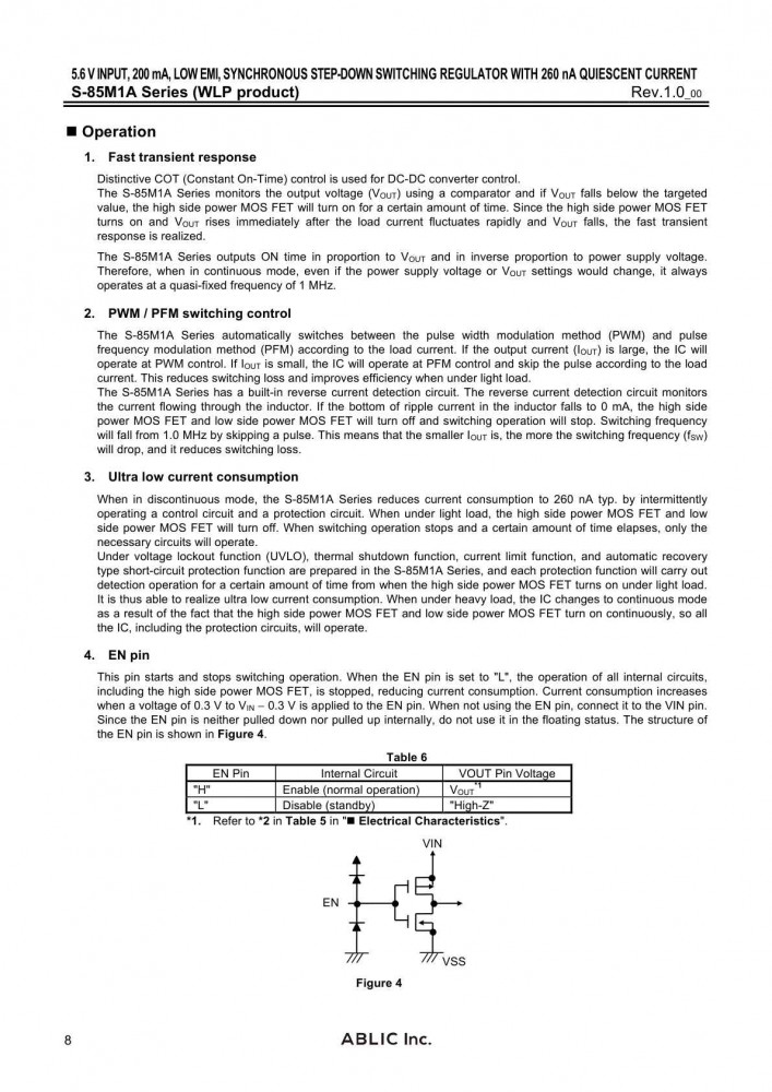S-85M1A datasheet page 8