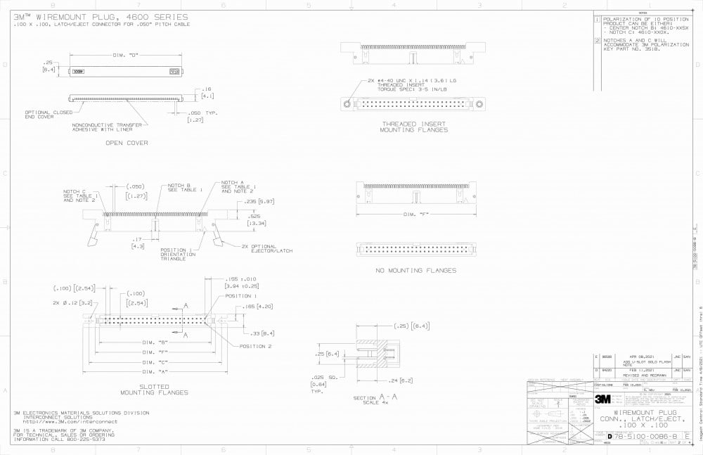 3M 4650-6201 technical drawing page 2
