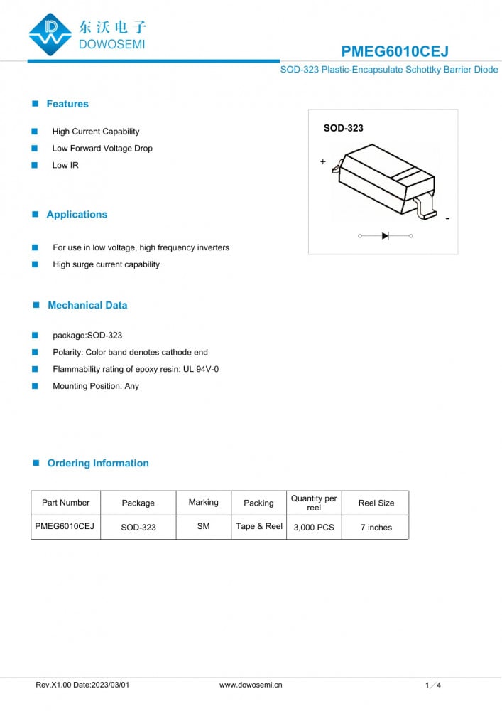 PMEG6010CEJ datasheet page 1