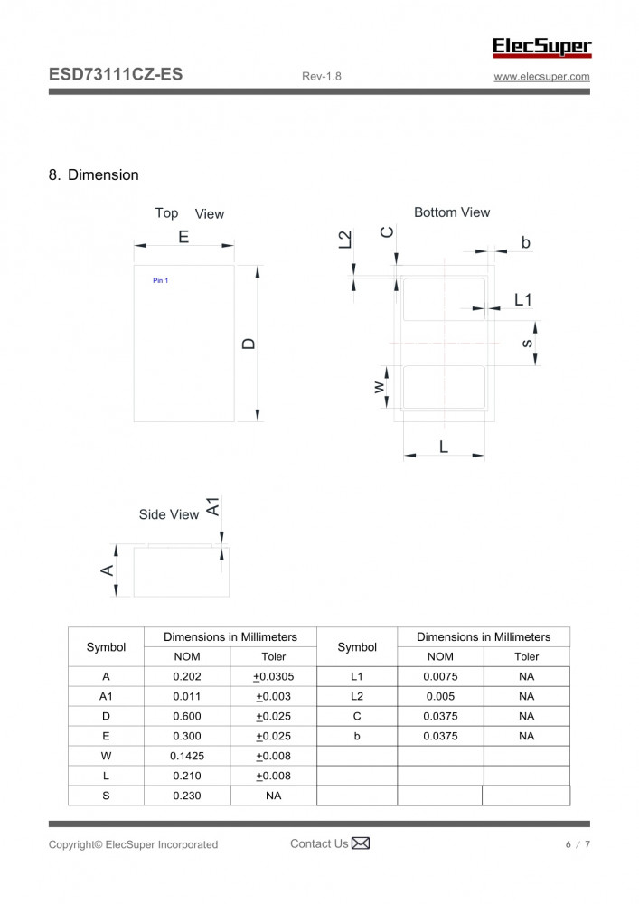 ESD73111CZ-ES datasheet page 6