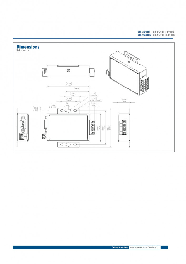 ADVANTECH ULI-224 series document page 6