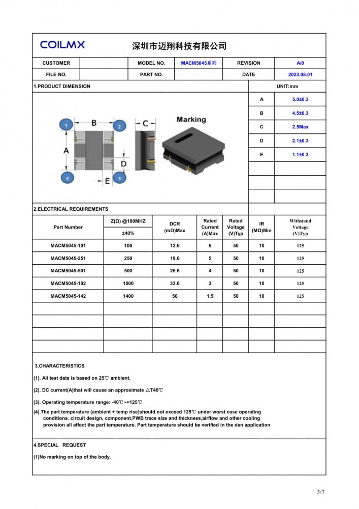 MACM5045-142 characteristics and application