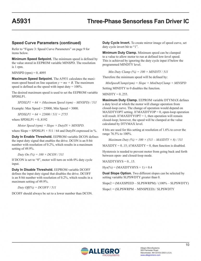 A5931 datasheet page 10