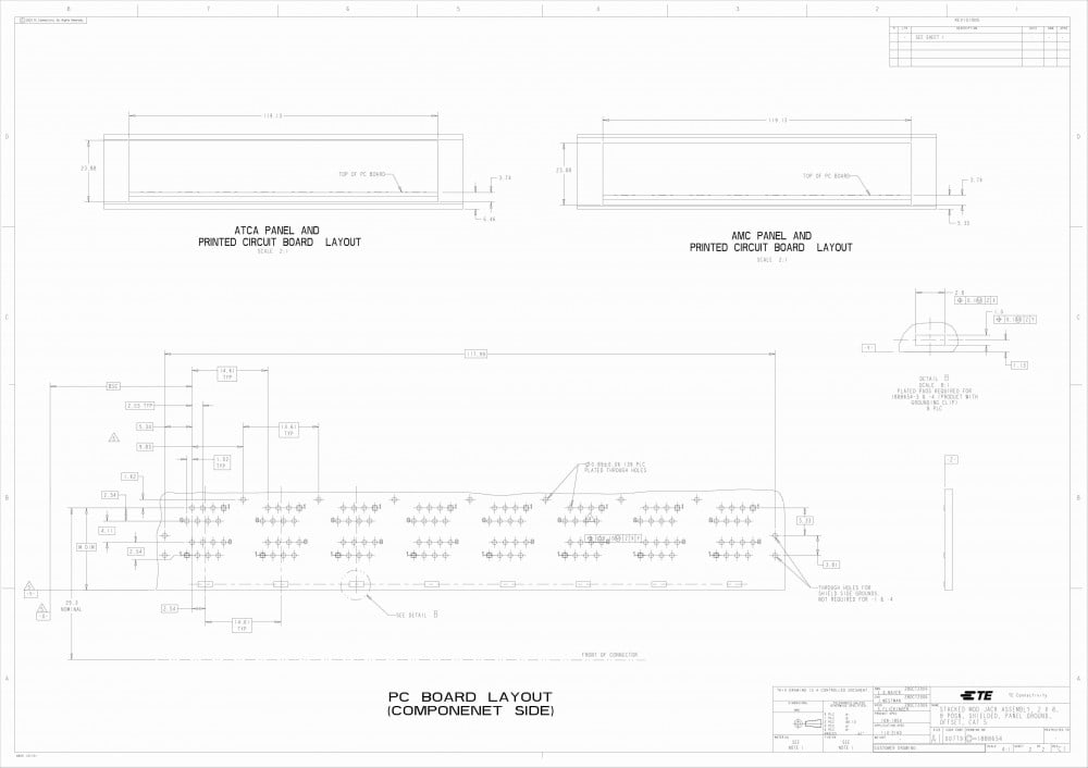 TE Connectivity 1888654-3 technical drawing page 2