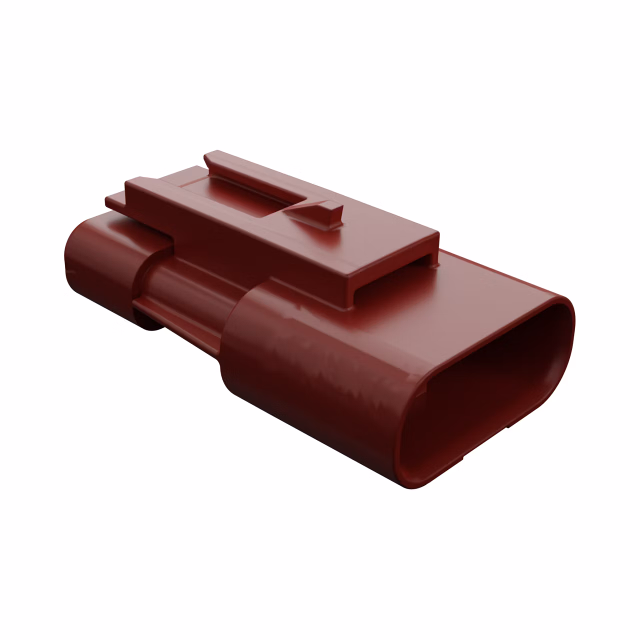 Squba Sealed Plug Assembly with Clipslot, 1.80mm Pitch, Single Row, 8 Circuits, Red for sale