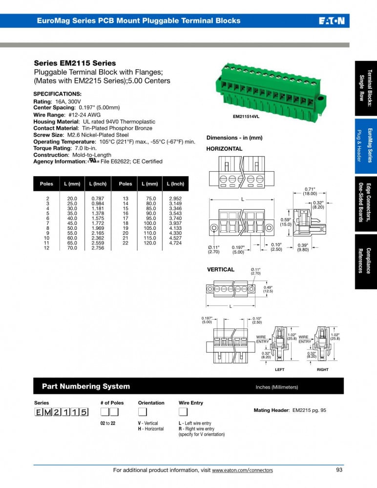 EATON EM2115 Series technical document preview