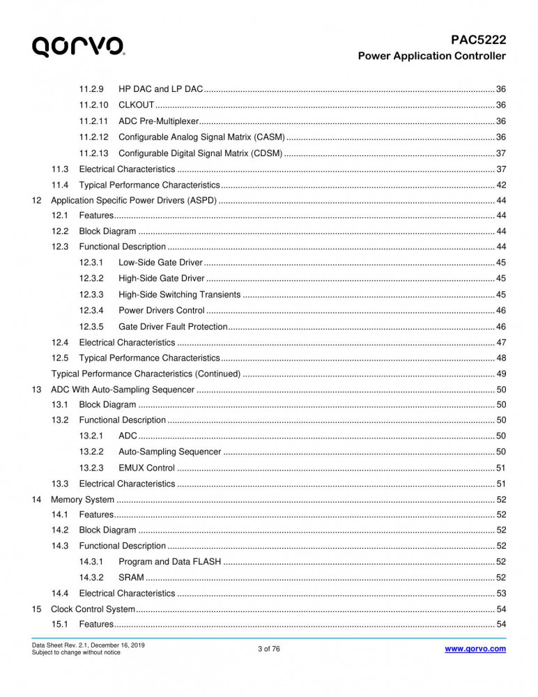 PAC5222 datasheet page 3