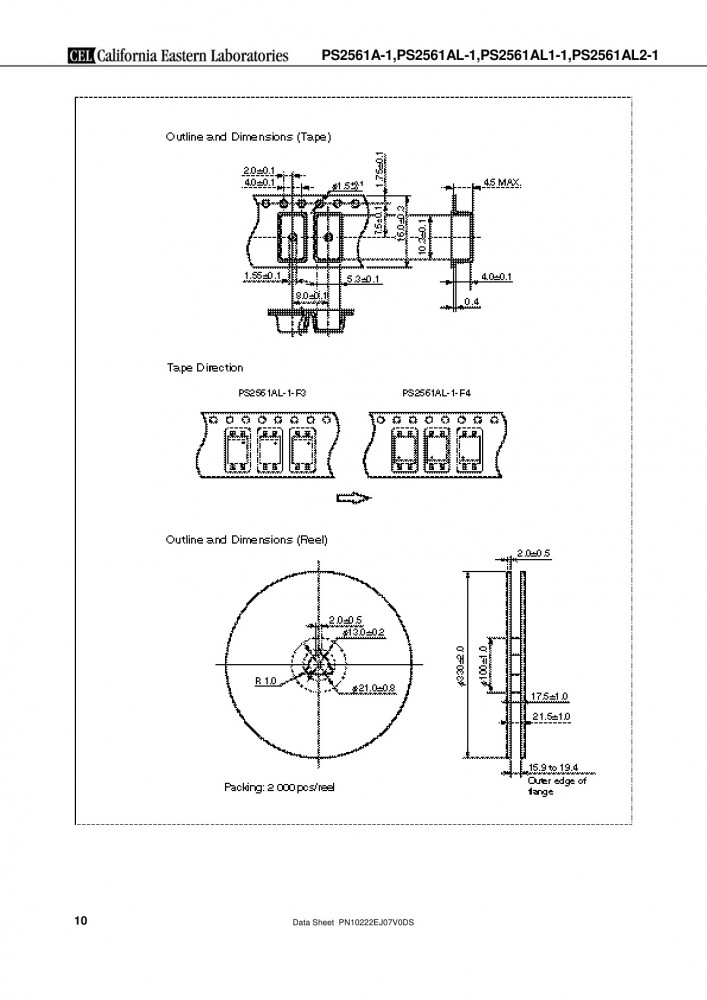 PS2561AL2-1-V-F3-L-A datasheet page 10