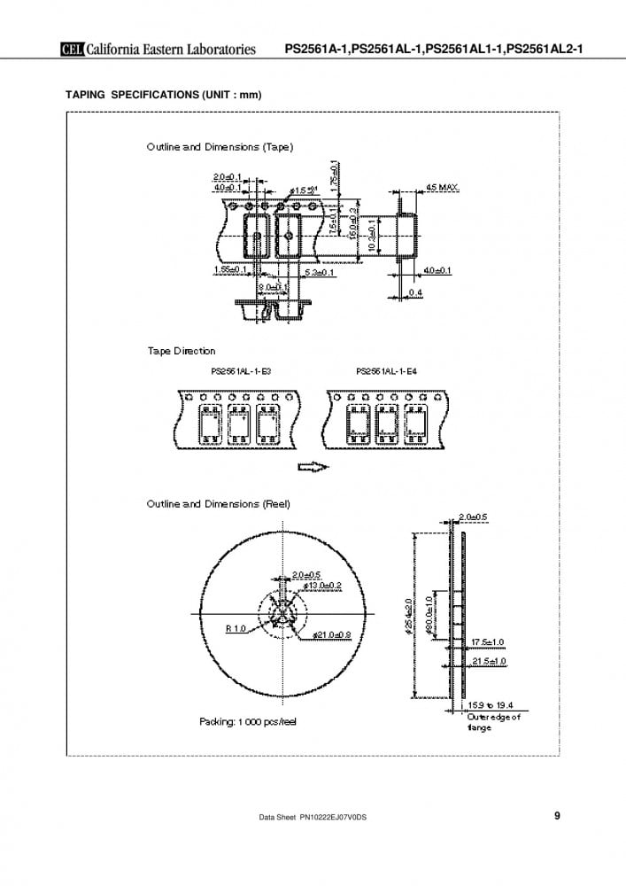 PS2561AL2-1-V-F3-L-A datasheet page 9