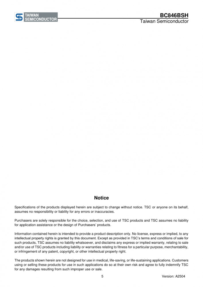 BC846BSH datasheet page 5