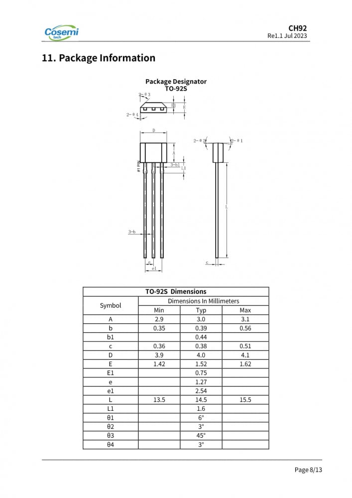 CH92 datasheet page 8