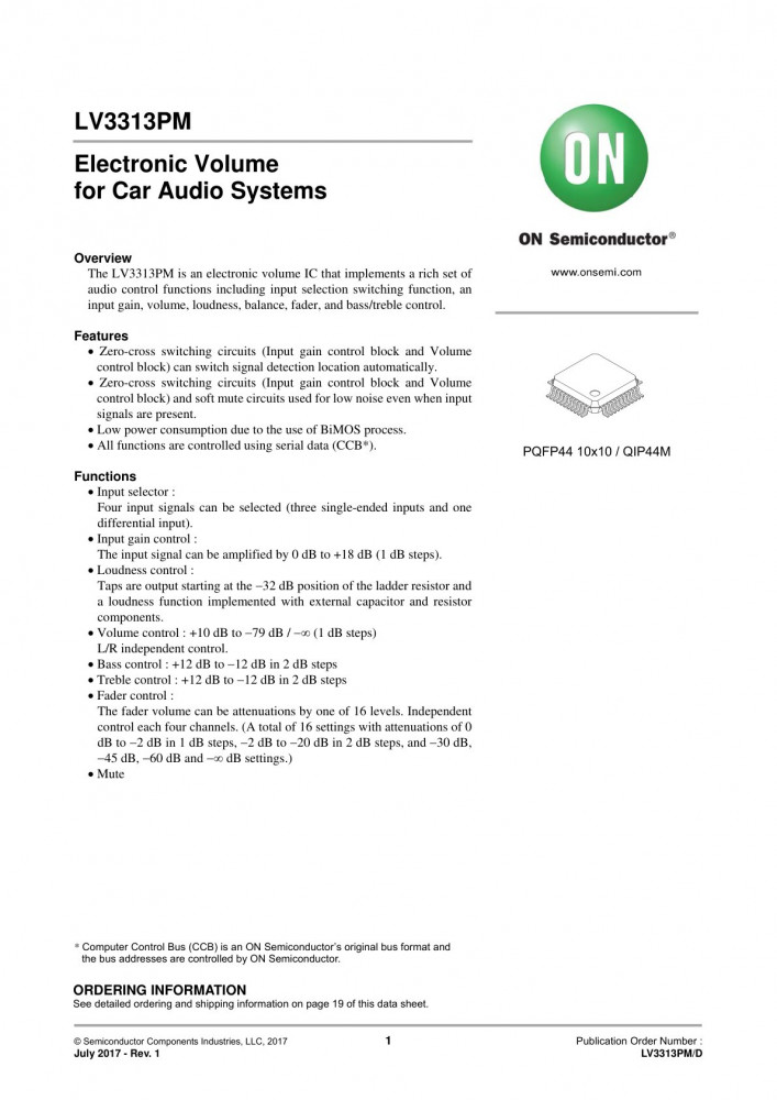 LV3313PM datasheet page 2