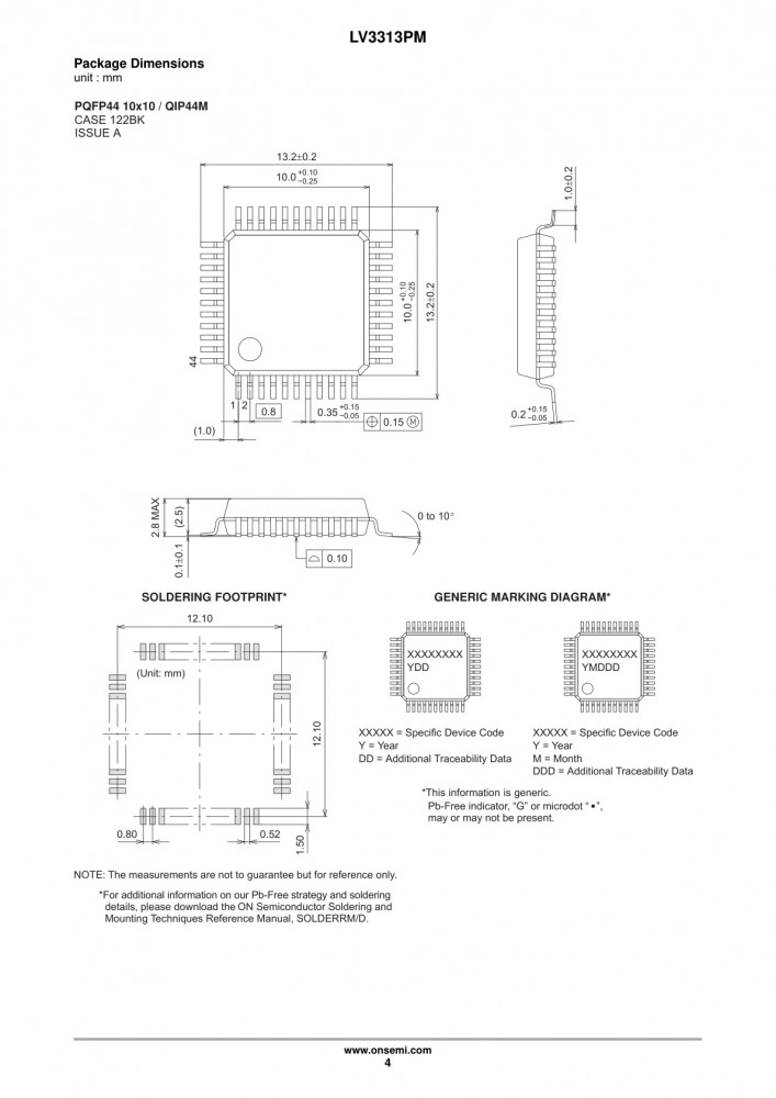 LV3313PM datasheet page 5