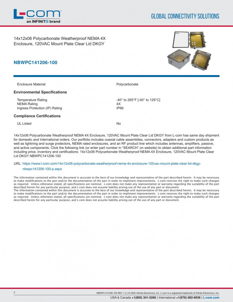 NBWPC141206-100 technical document page 2