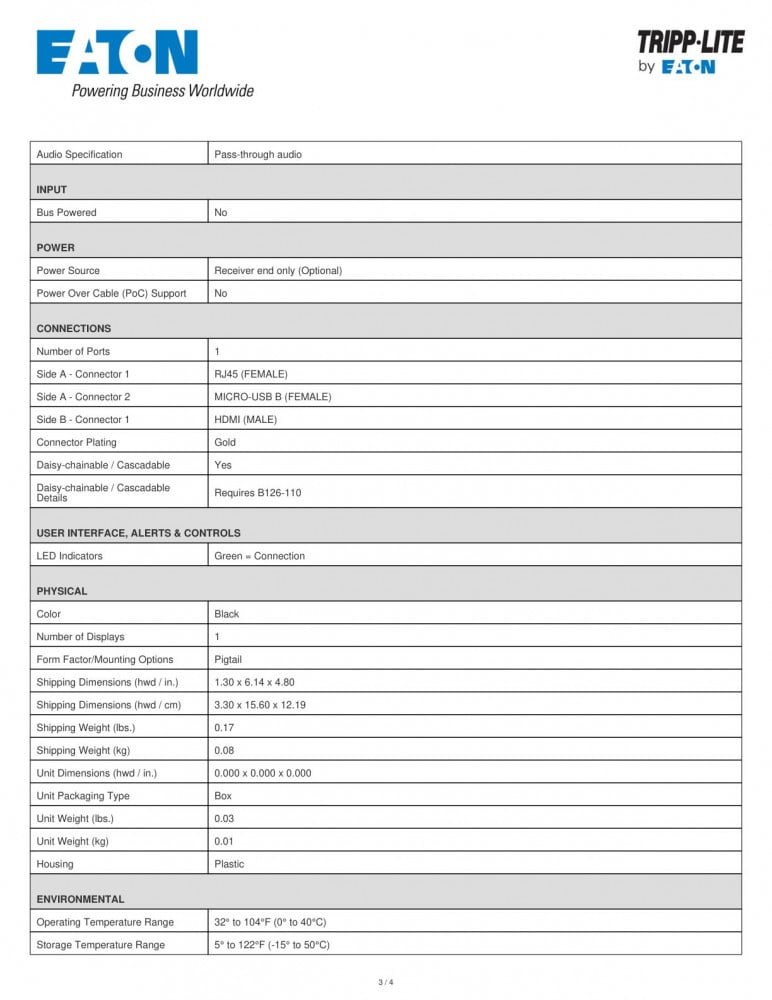 B126-1P0 technical document page 3