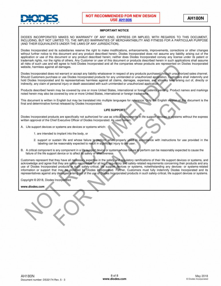 AH180N datasheet page 8