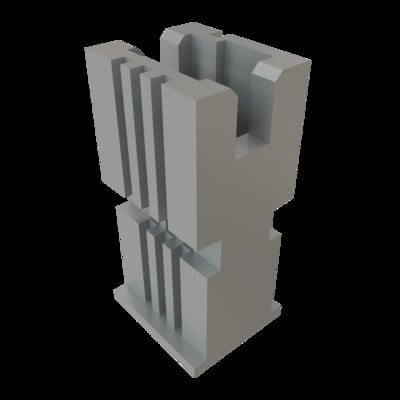 Samtec TSDF-04-S-S Rectangular Connector Housing