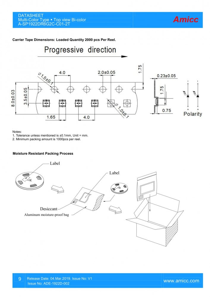 A-SP1922DR6G2C-C01-2T approval sheet page 9