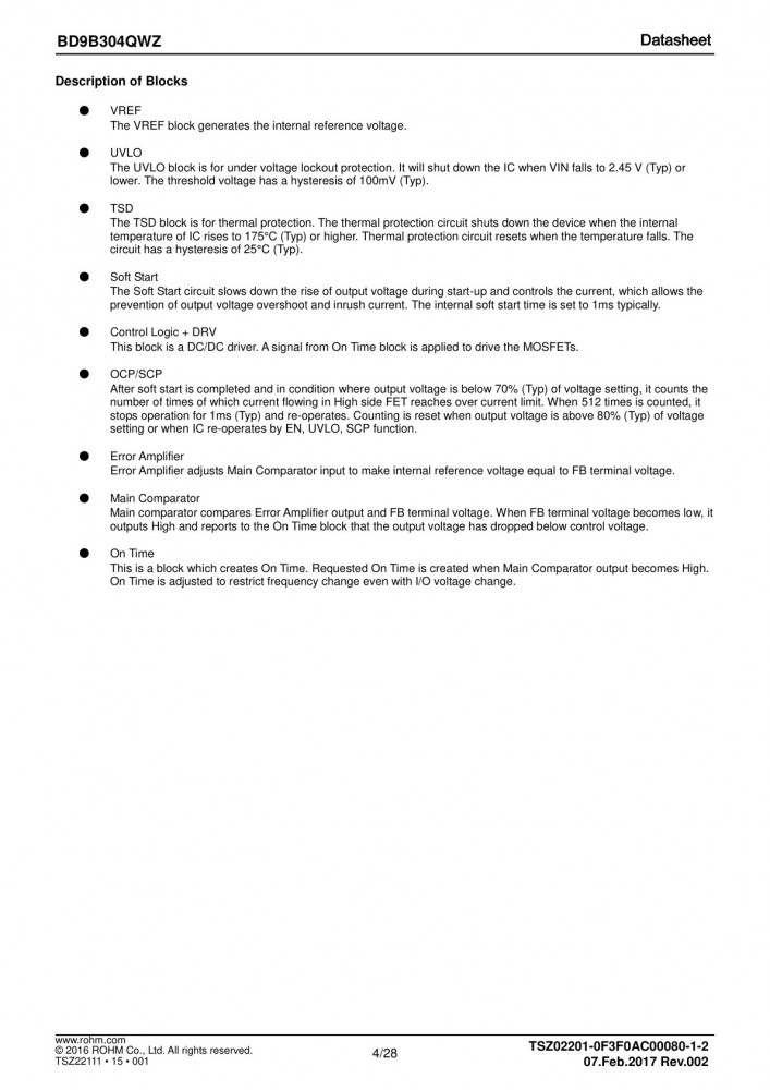 BD9B304QWZ-E2 datasheet page 4