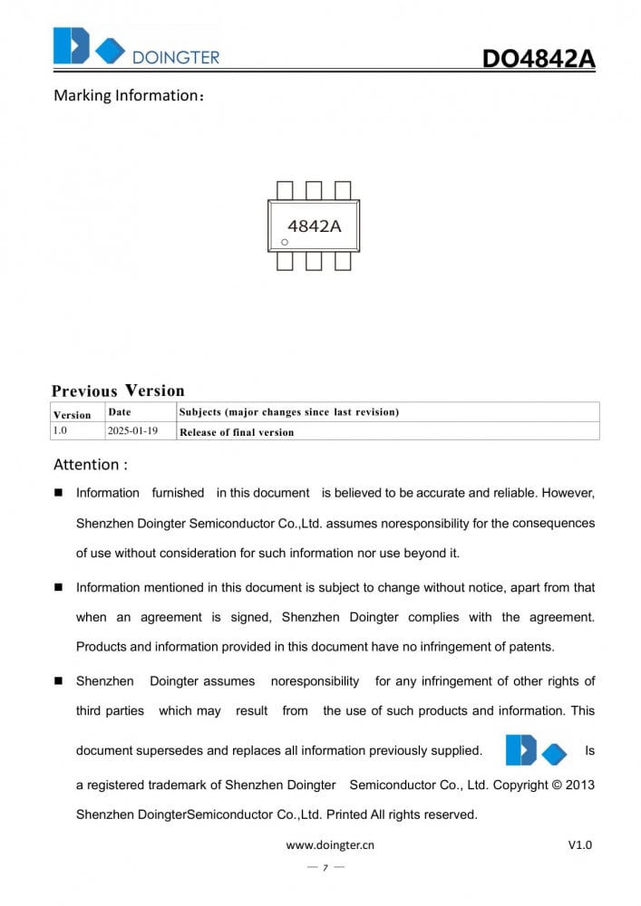 DO4842A datasheet page 7