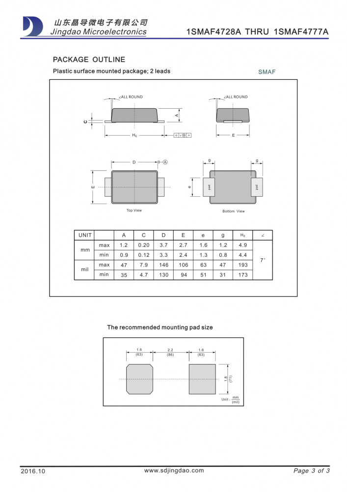 1SMAF4734A datasheet page 3