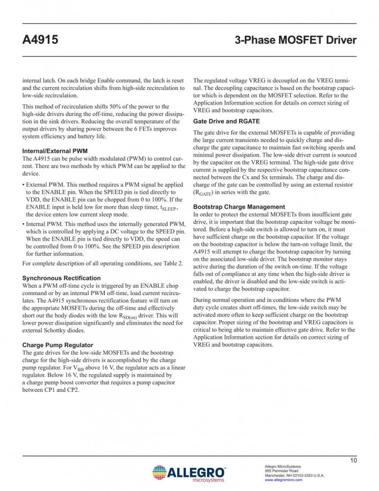 A4915 datasheet page 10
