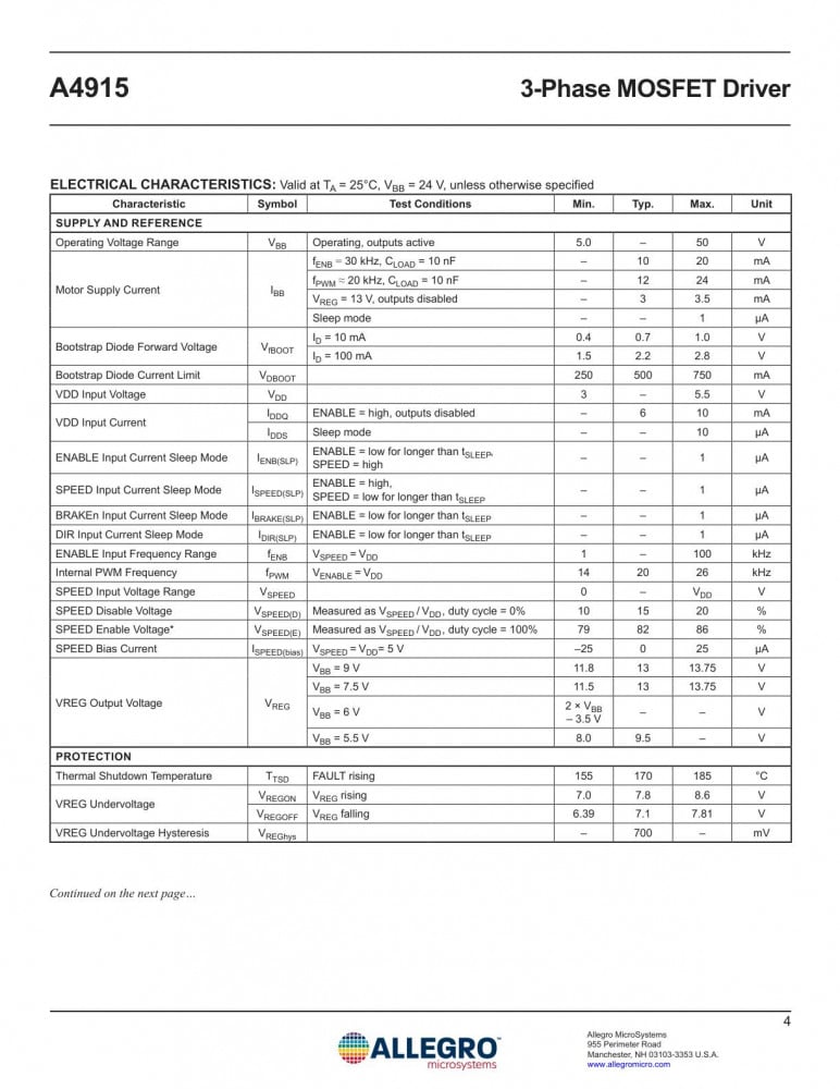 A4915 datasheet page 4