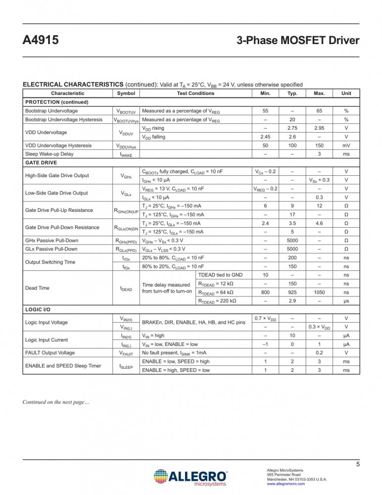 A4915 datasheet page 5