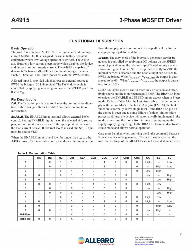 A4915 datasheet page 7