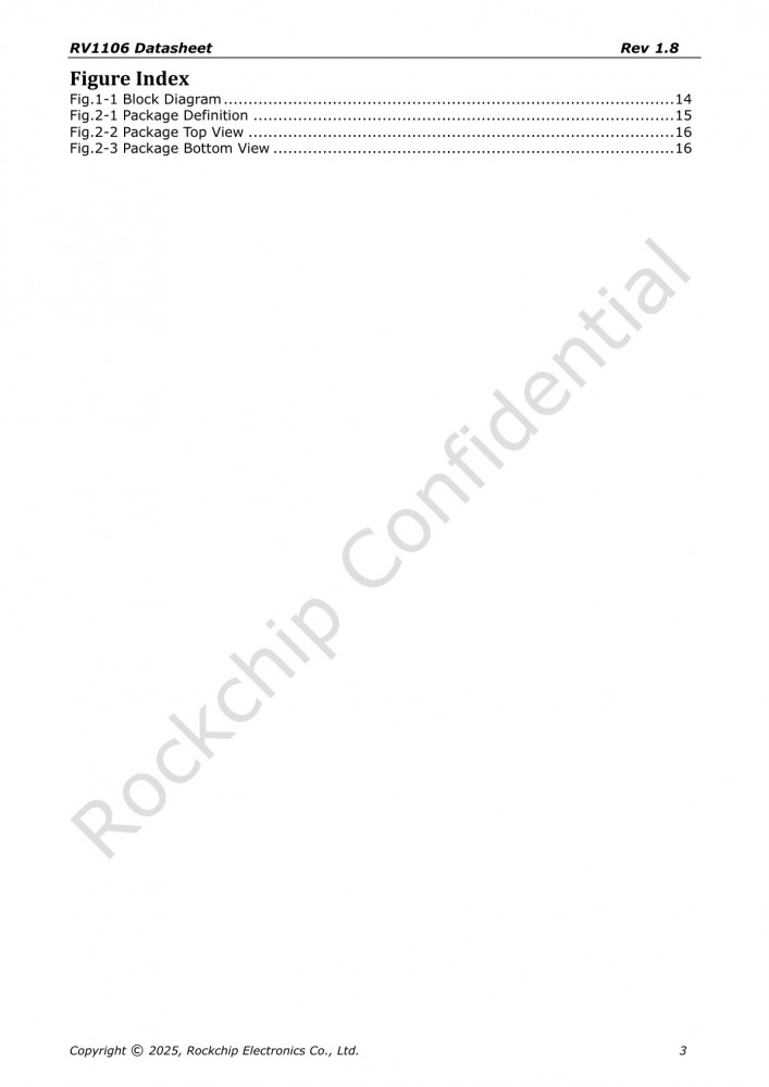 RV1106 datasheet page 3