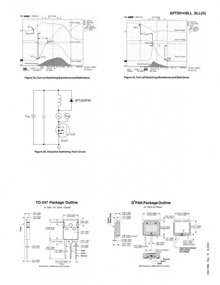 APT5014SLLG datasheet page 5