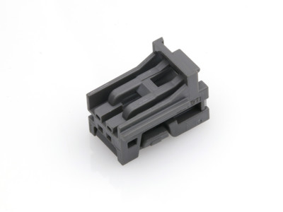Mini50 Sealed Receptacle, Single Row, without CPA, 10 Circuits, Polarization Option C, Dark Gray