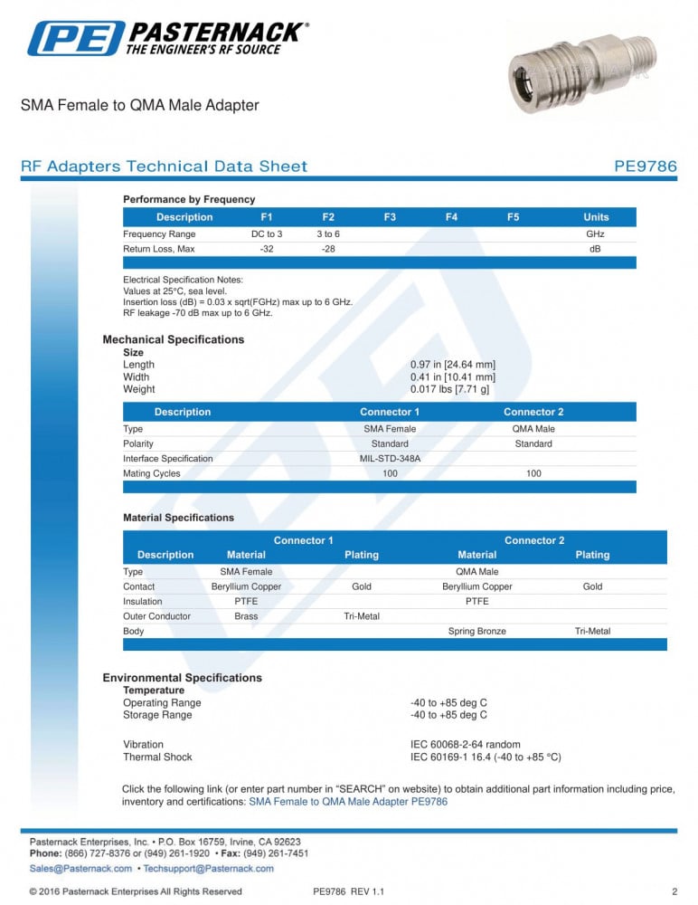PE9786 technical document page 2