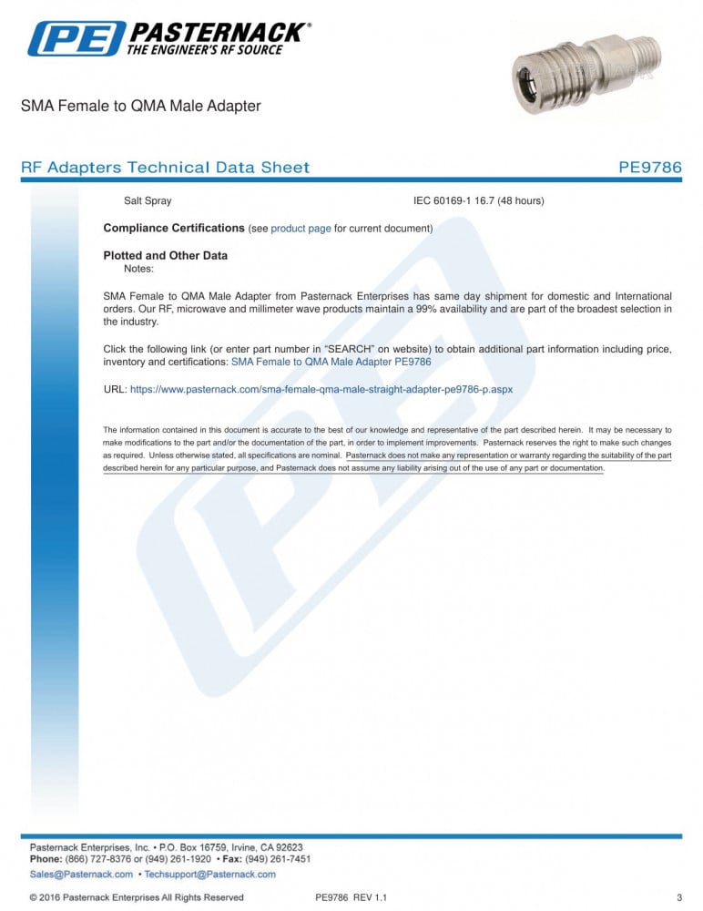 PE9786 technical document page 3
