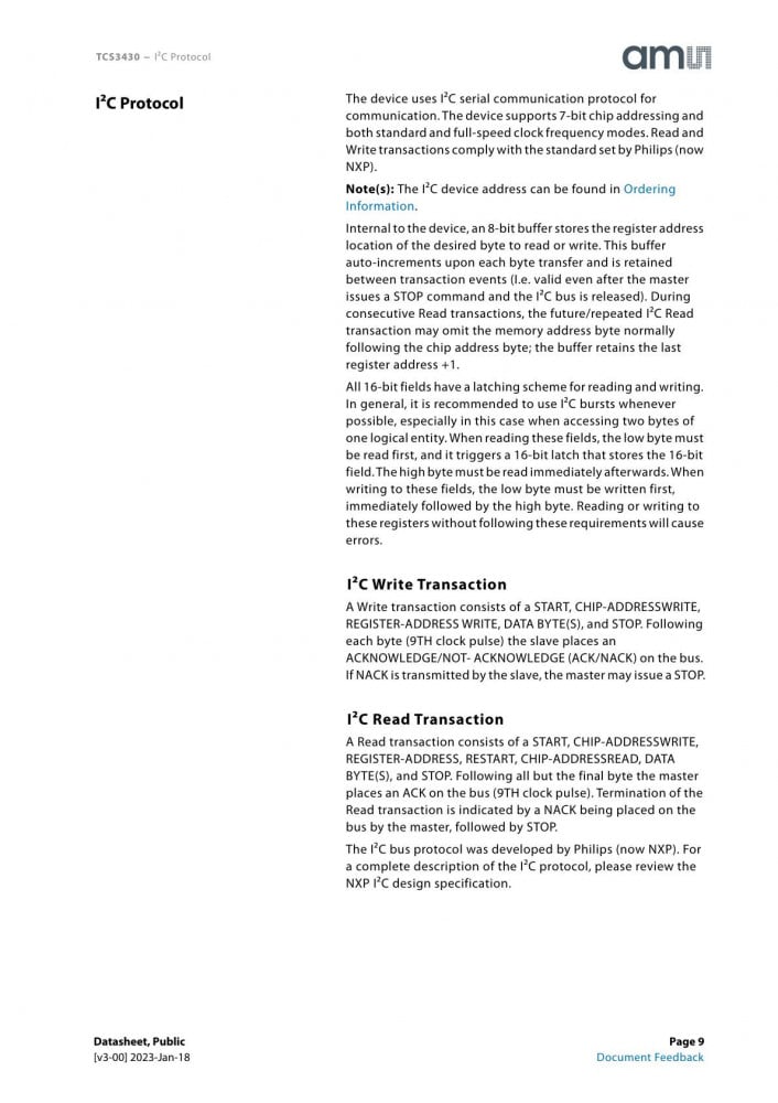 TCS34303 datasheet page 10
