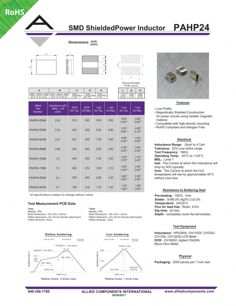 PAHP24-R24M technical documentation page 1